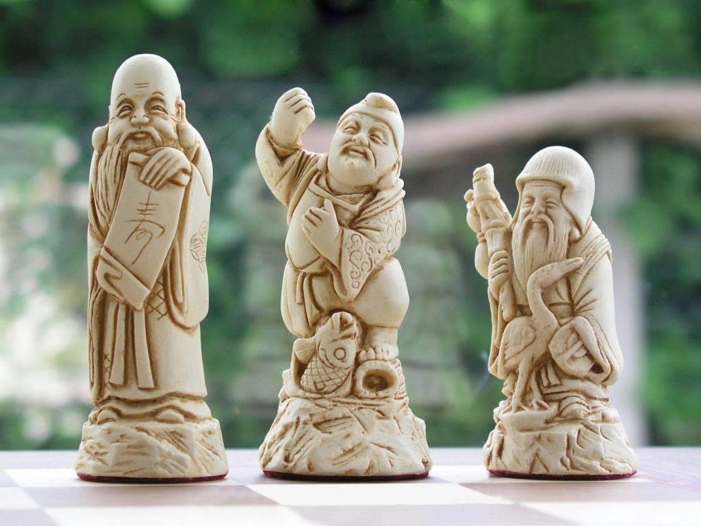 Japanese Theme Chess Set - ChessBaron Chess Sets USA - Call (213) 325 6540