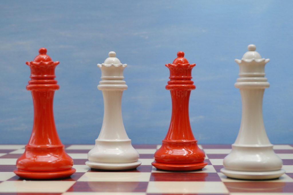 The Leffingwell - Cream and Burnt Orange Bold Chess - ChessBaron Chess ...