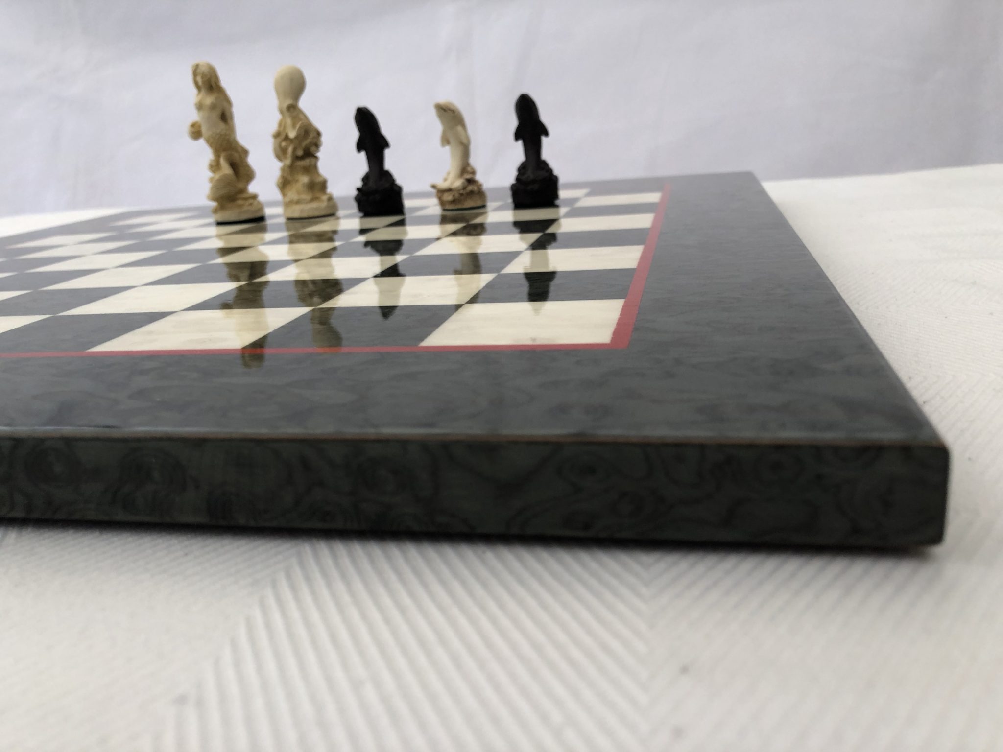 Dark Green Gloss Italfama Chess Board 1.6in Squares - ChessBaron Chess ...