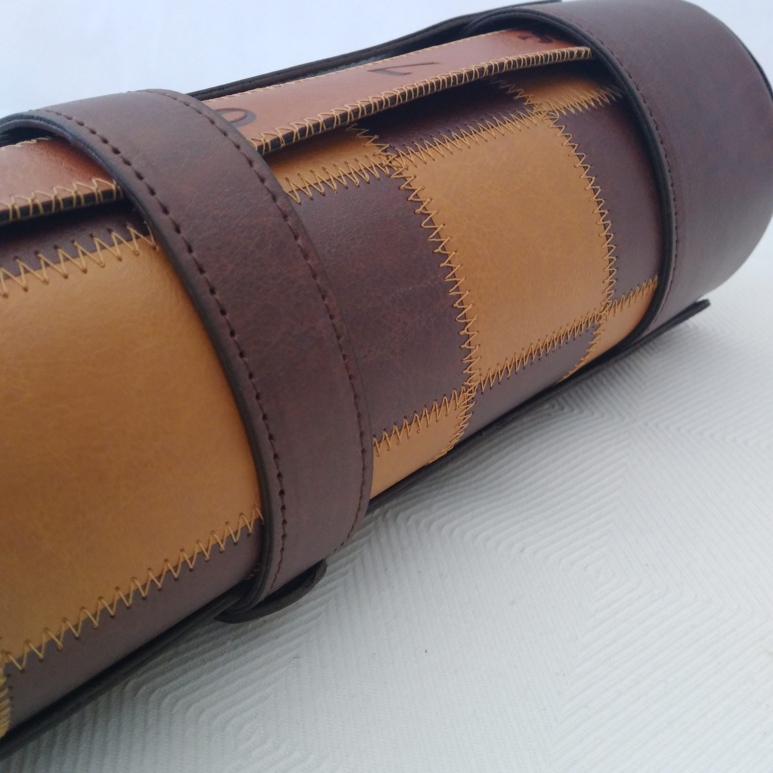 Rollup Leather Chess Case, Board and Pieces - ChessBaron Chess Sets USA ...