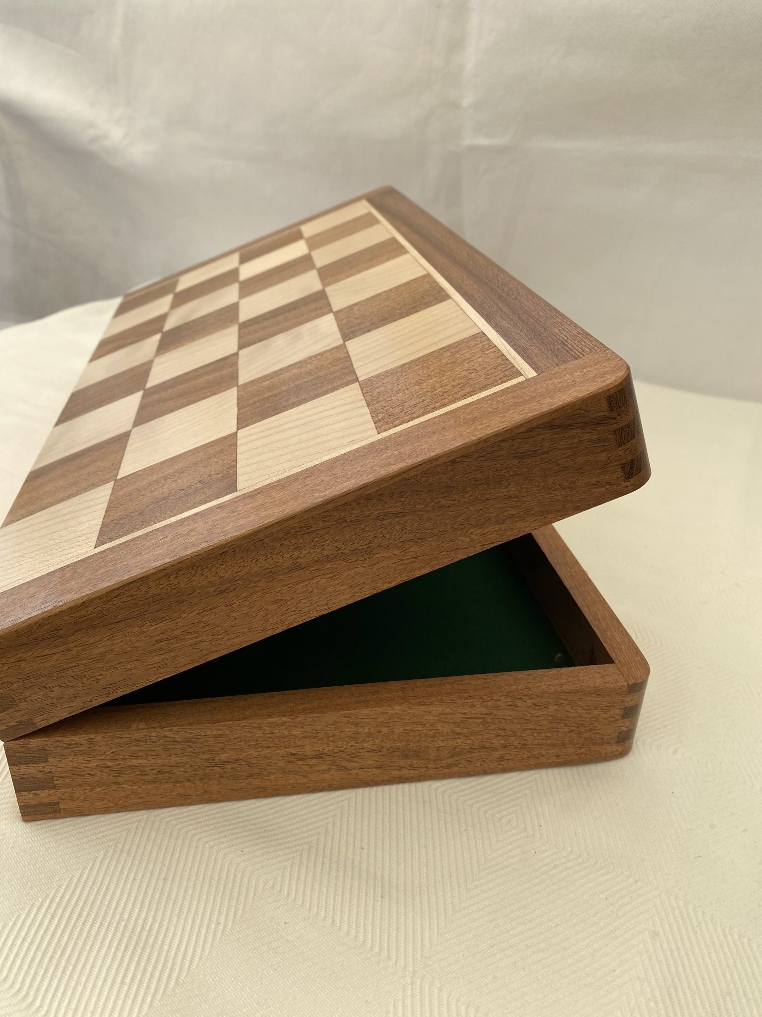 Full Size Acacia Chess Board and Case Combined - ChessBaron Chess Sets ...