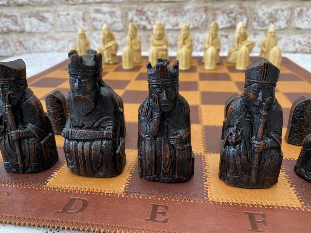 British Museum Isle of Lewis Chess Set - Ivory and Brown - ChessBaron ...