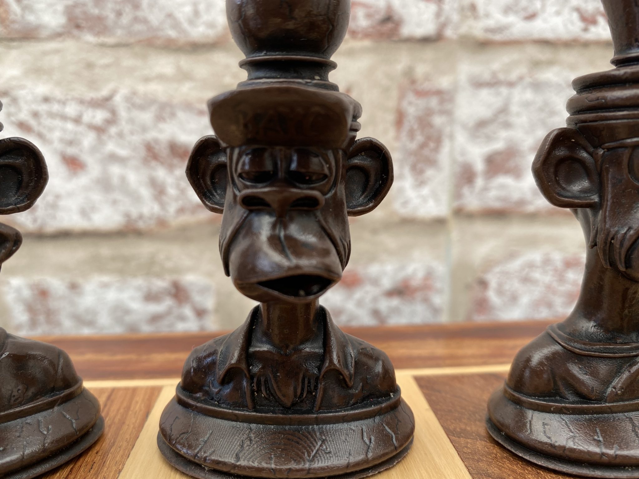 The Bored Ape Yacht Club Chess Set in White and Brown - ChessBaron ...