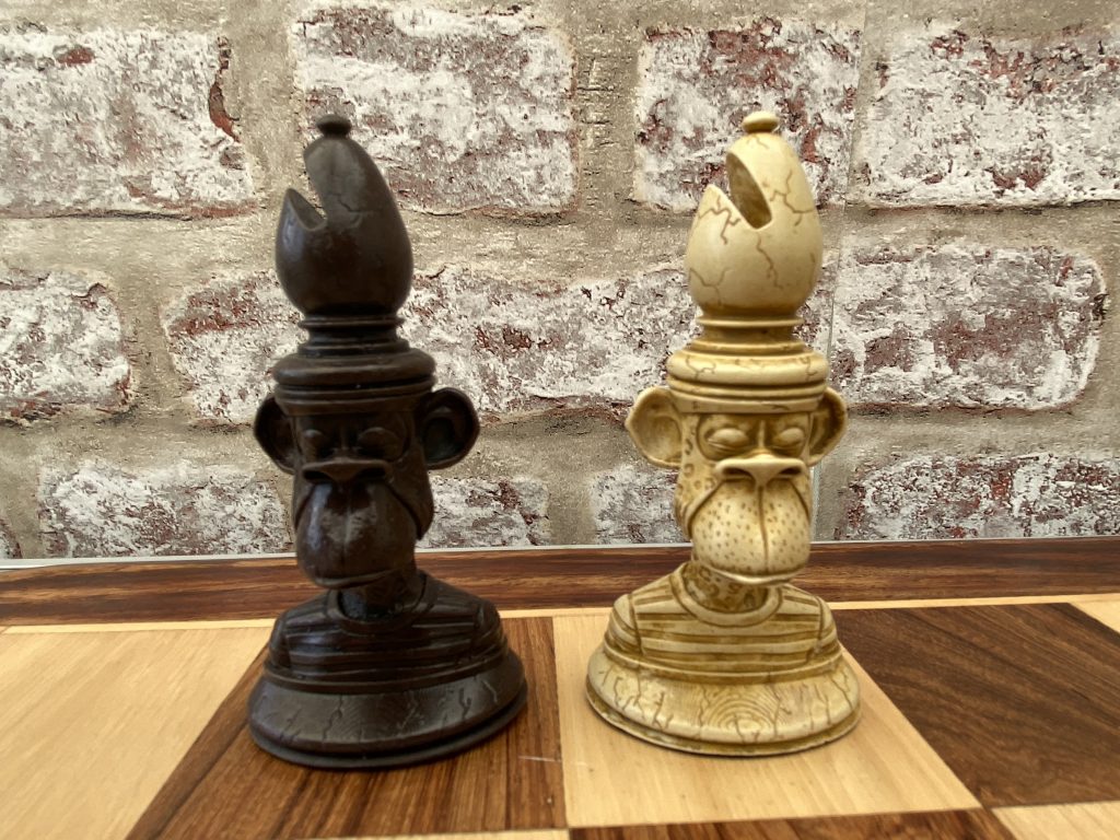 The Bored Ape Yacht Club Chess Set in White and Brown - ChessBaron ...