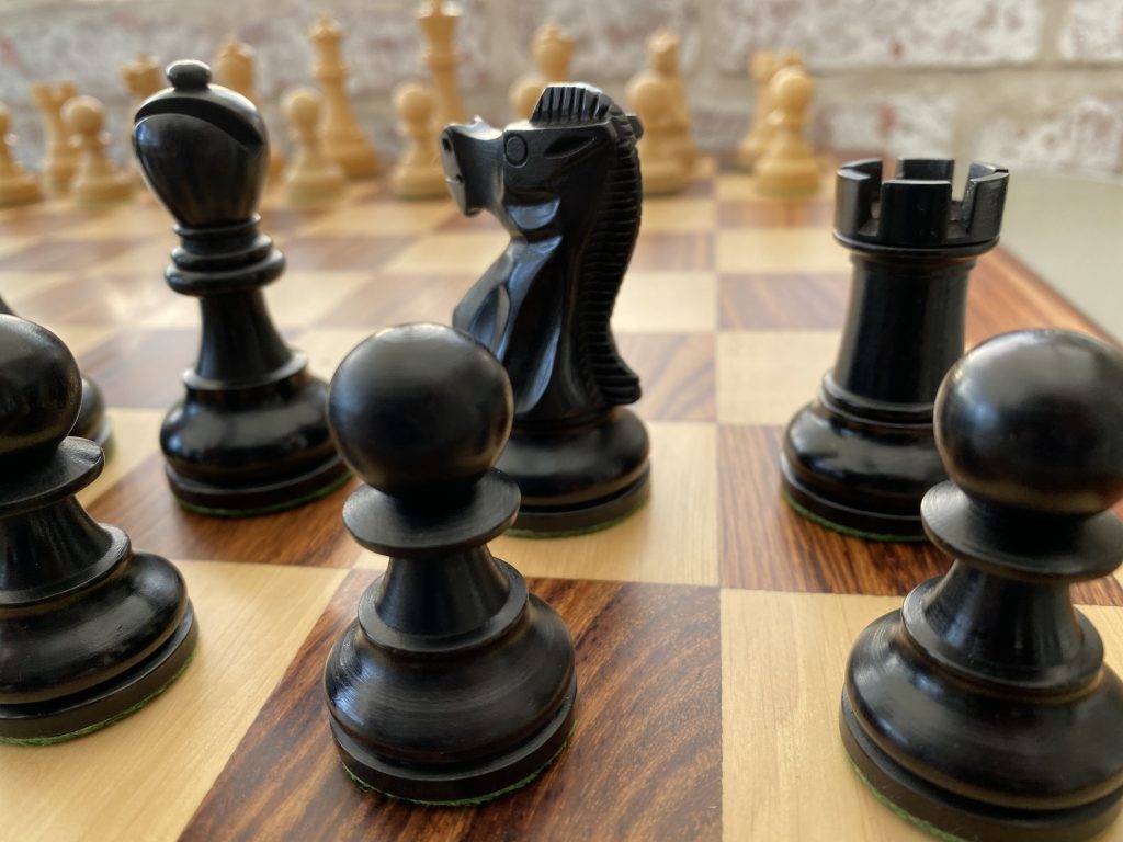 The Morgan - Double Weighted Ebonized Staunton Chess Set - ChessBaron ...