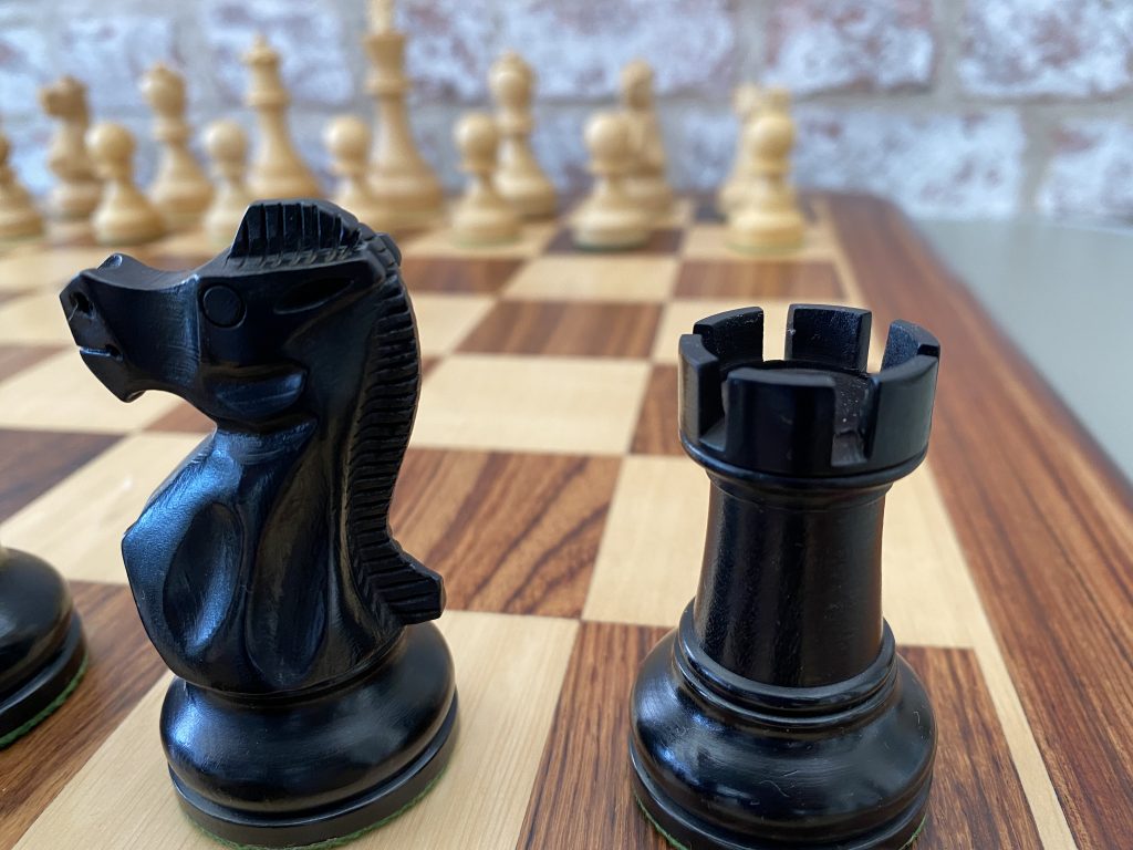 The Morgan - Double Weighted Ebonized Staunton Chess Set - ChessBaron ...