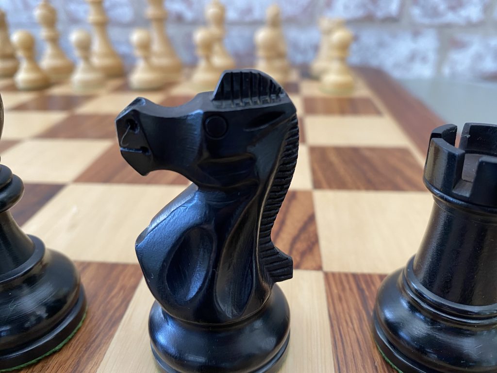 The Morgan - Double Weighted Ebonized Staunton Chess Set - ChessBaron ...