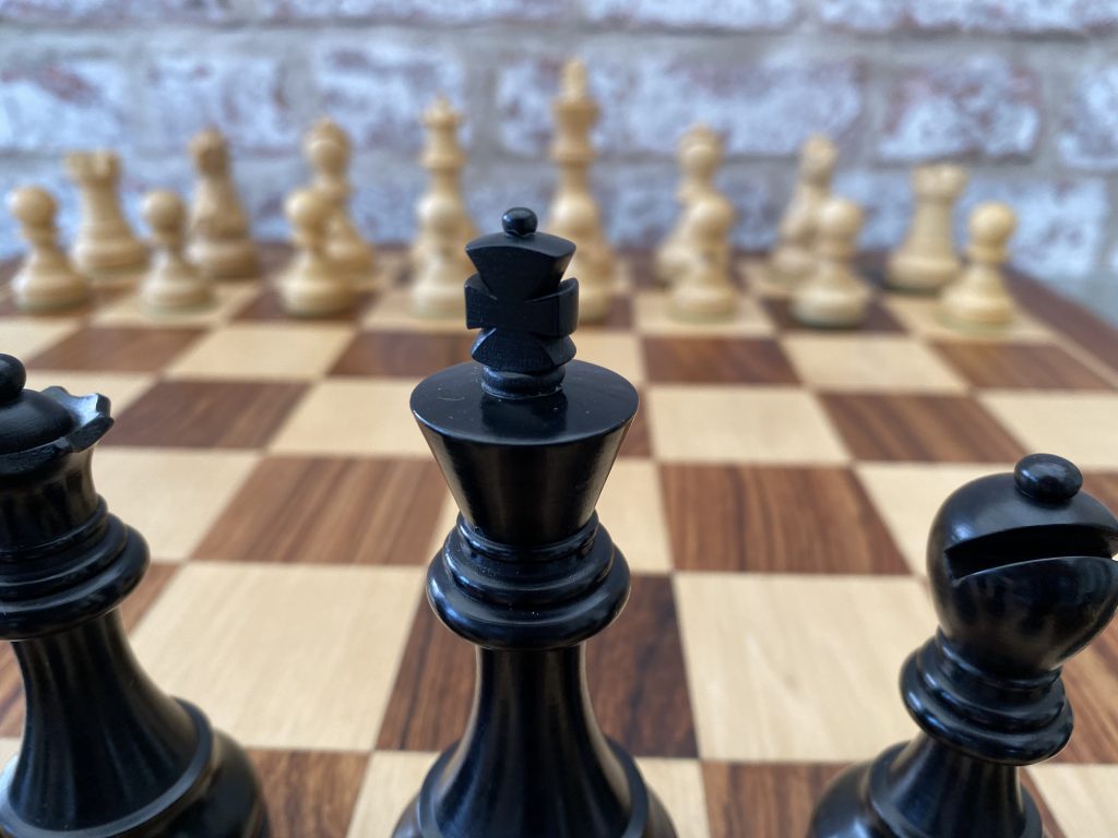 The Morgan - Double Weighted Ebonized Staunton Chess Set - ChessBaron ...