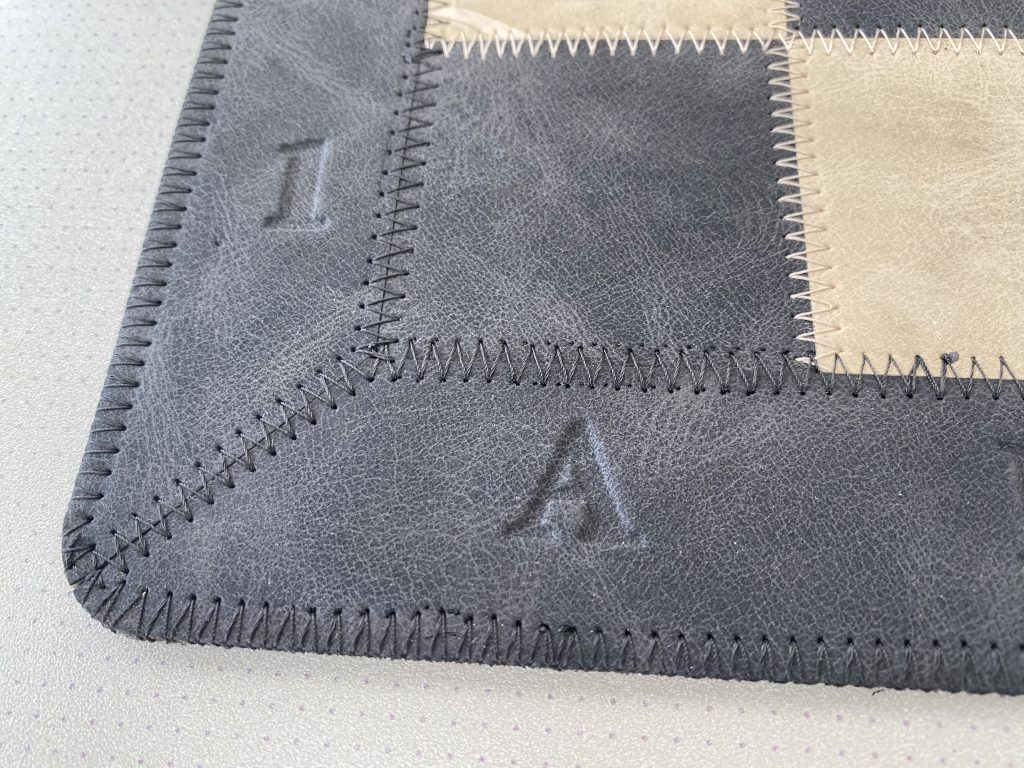 Black Leather Chess Mat 2.25" Squares - ChessBaron Chess Sets USA ...