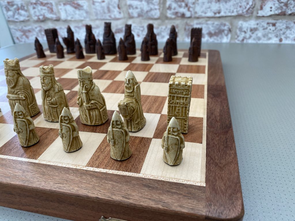 Berkeley Chess - Small Isle of Lewis Chess Set - Brown - ChessBaron ...