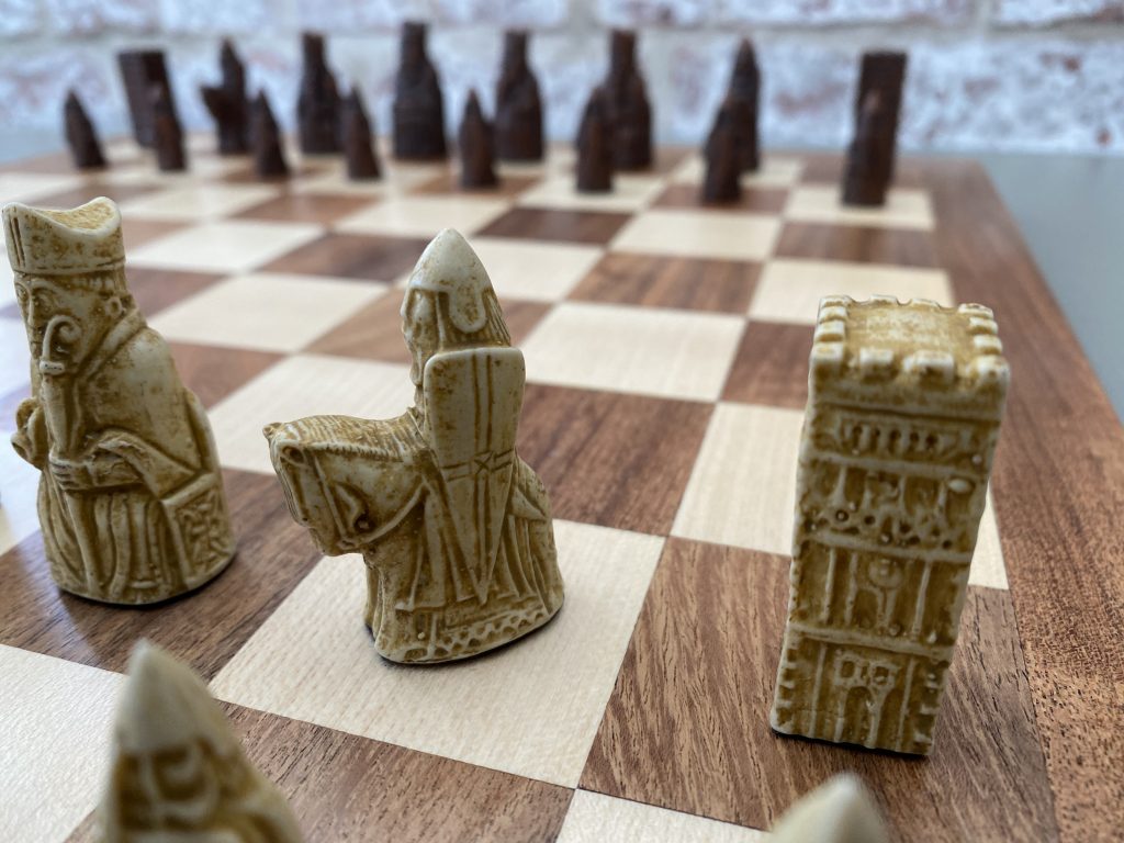 Berkeley Chess - Small Isle of Lewis Chess Set - Brown - ChessBaron ...