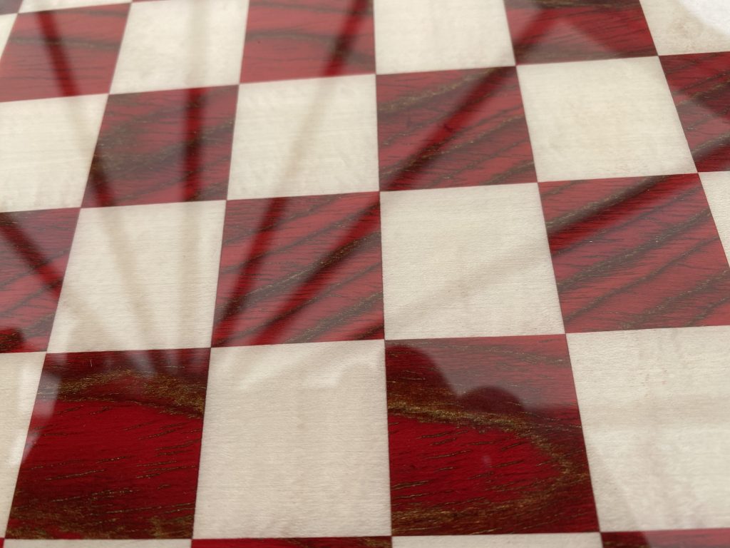 Italfama Small Gloss Red Chess Board 1.6" Squares - ChessBaron Chess ...