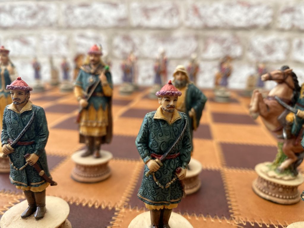 Italfama - Hungarians vs Turkish Hand painted Chess - ChessBaron Chess ...
