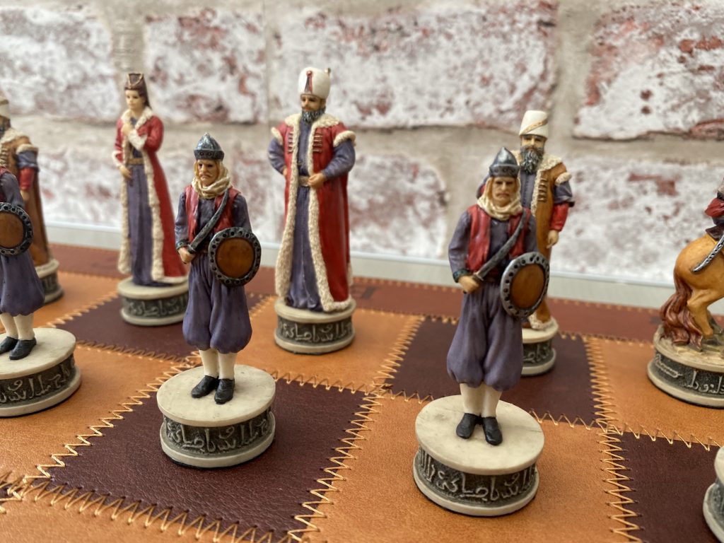Italfama - Hungarians vs Turkish Hand painted Chess - ChessBaron Chess ...