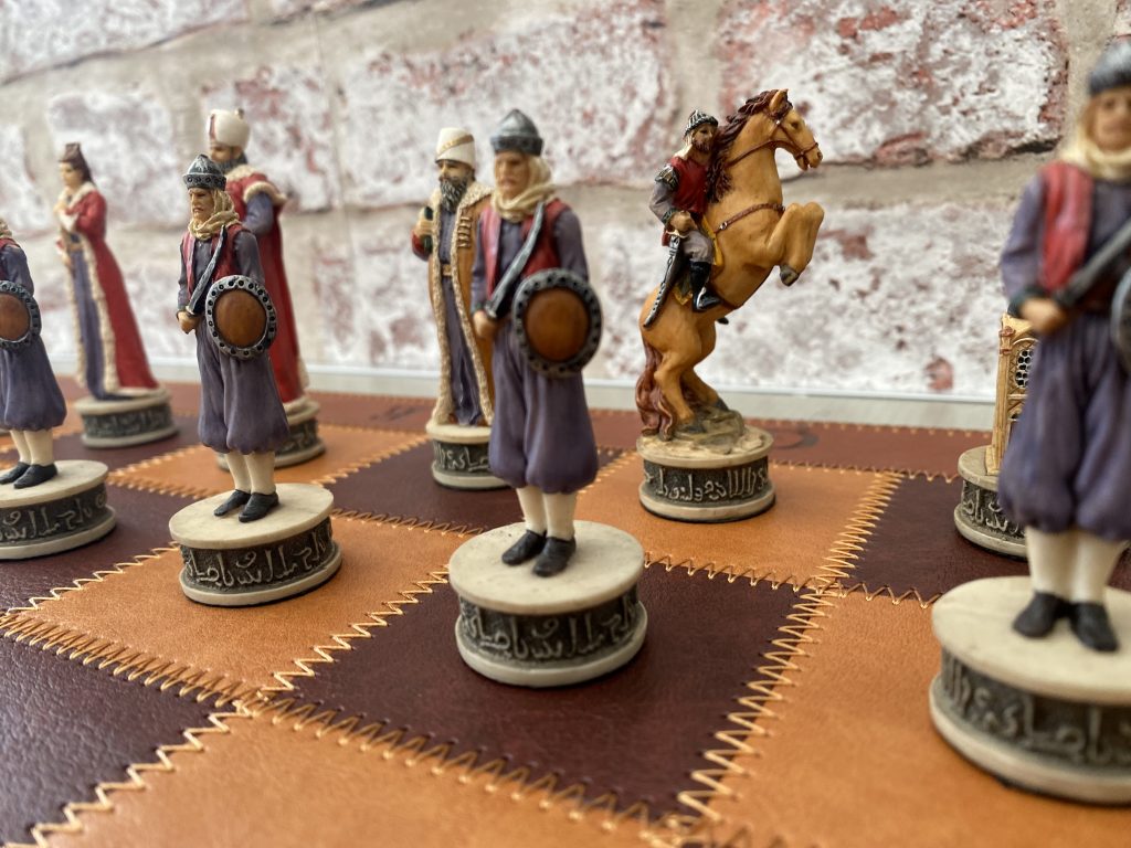 Italfama - Hungarians vs Turkish Hand painted Chess - ChessBaron Chess ...