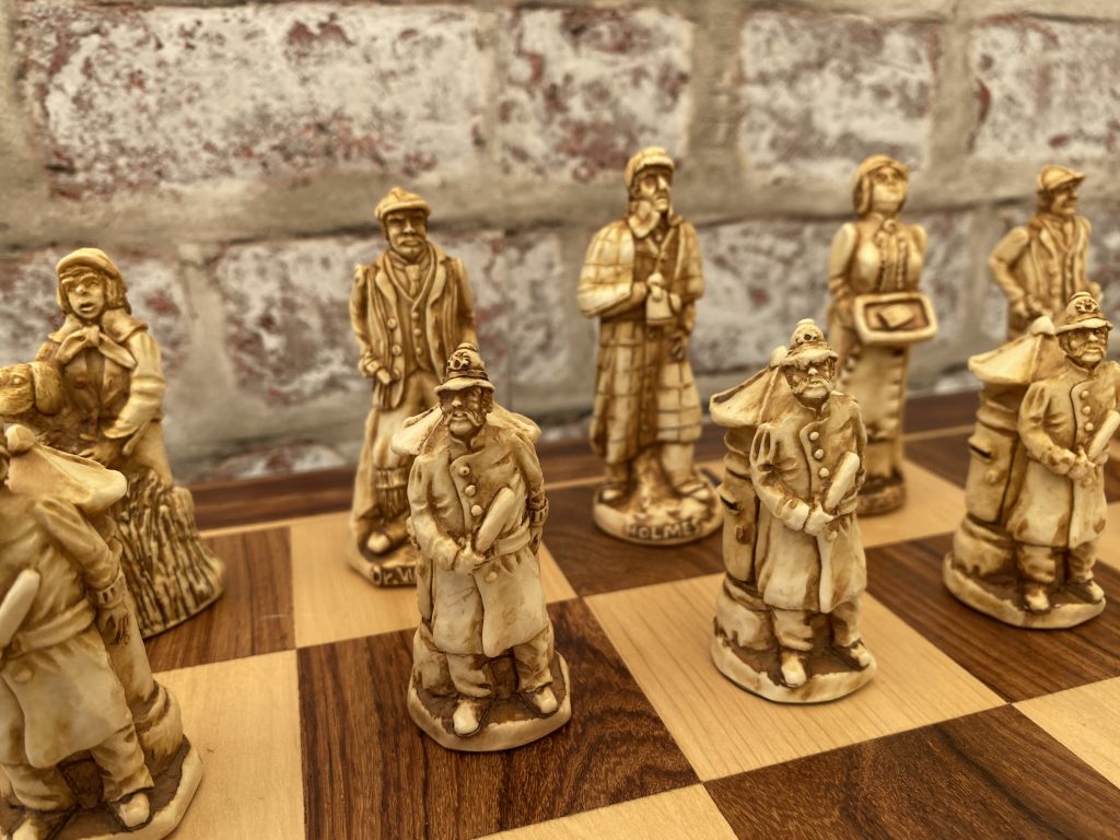Sherlock Holmes Chess Set - ChessBaron Chess Sets USA - Call (213) 325 6540