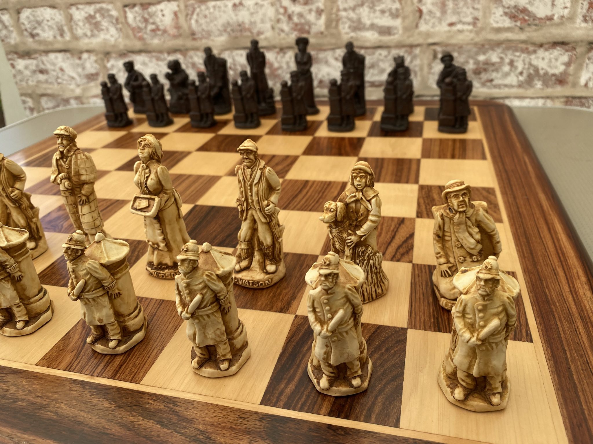 Sherlock Holmes Chess Set - ChessBaron Chess Sets USA - Call (213) 325 6540