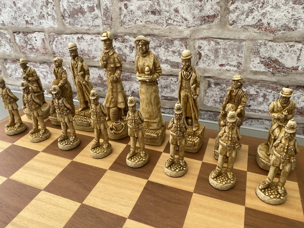 Berkeley Chess - Sherlock Holmes Chess Set - Red - ChessBaron Chess ...