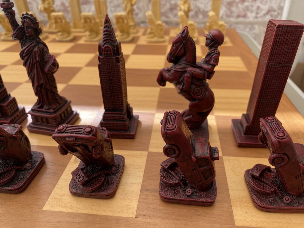 Berkeley Chess - New York Chess Set - Red - ChessBaron Chess Sets USA ...