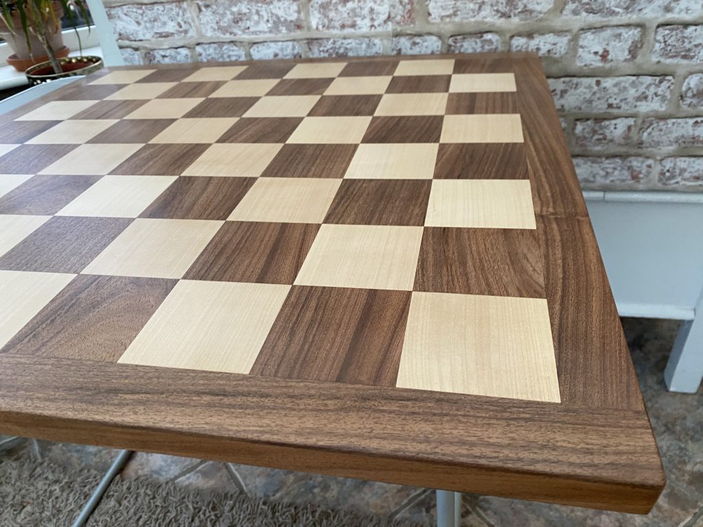 Very Large Chess Board in Solid Acacia with 3" Squares - ChessBaron ...