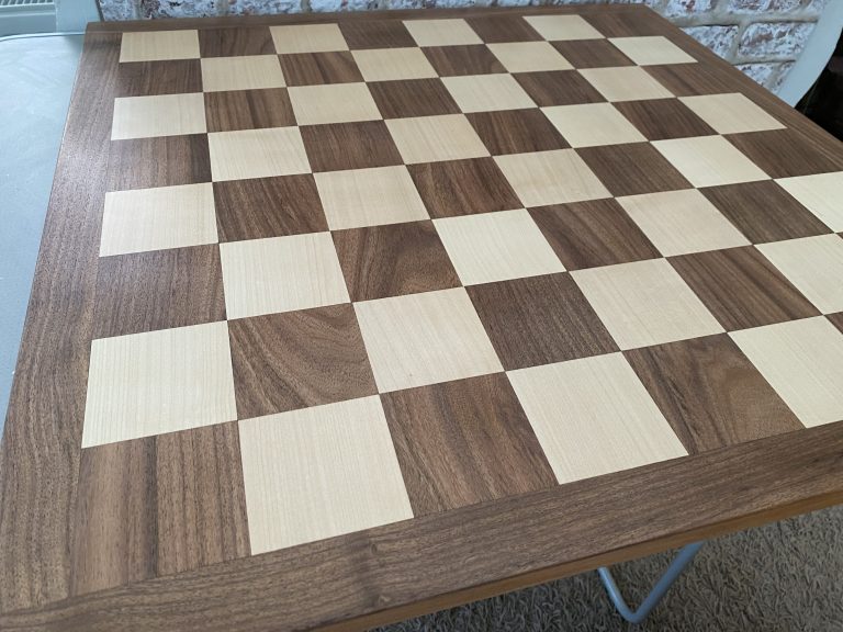 Very Large Chess Board in Solid Acacia with 3" Squares - ChessBaron ...