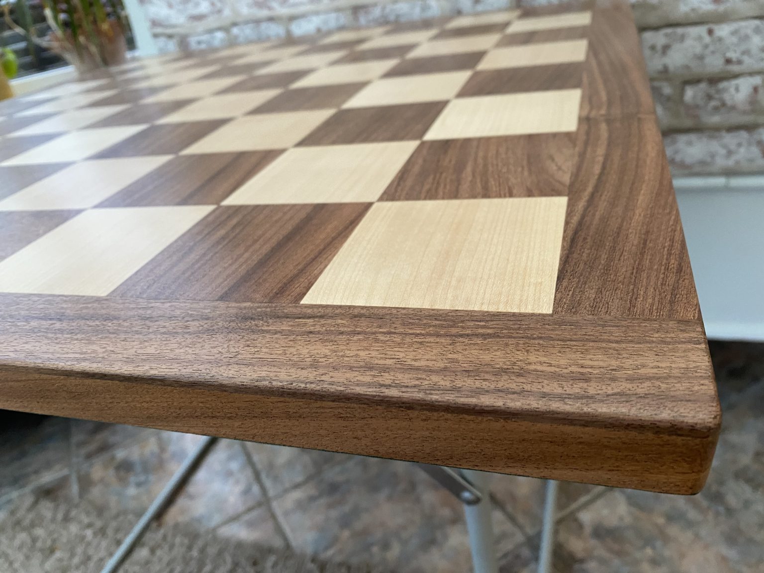 Very Large Chess Board in Solid Acacia with 3" Squares - ChessBaron ...