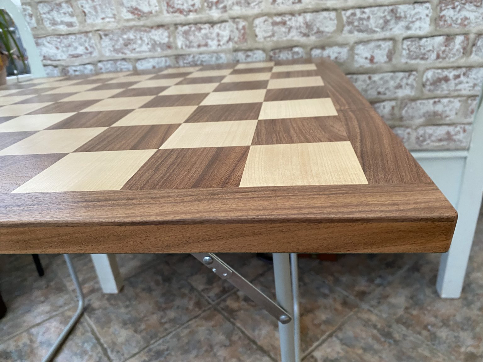 Very Large Chess Board in Solid Acacia with 3" Squares - ChessBaron ...