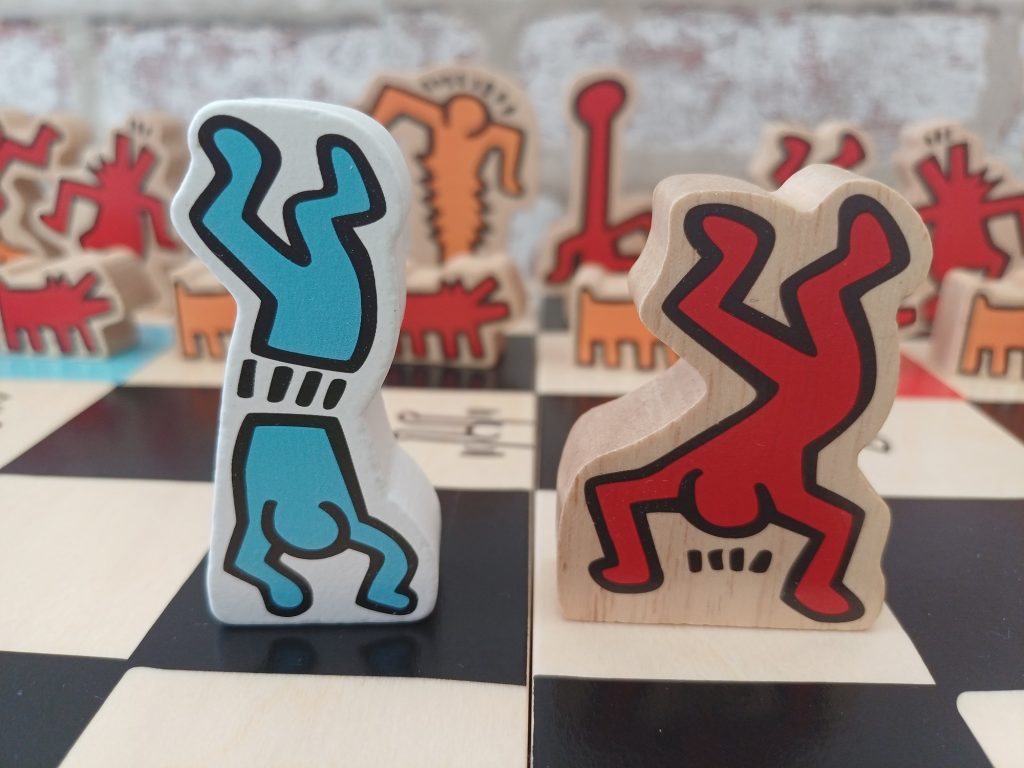 Artistry in Play: The Keith Haring Chess Set - ChessBaron Chess Sets ...