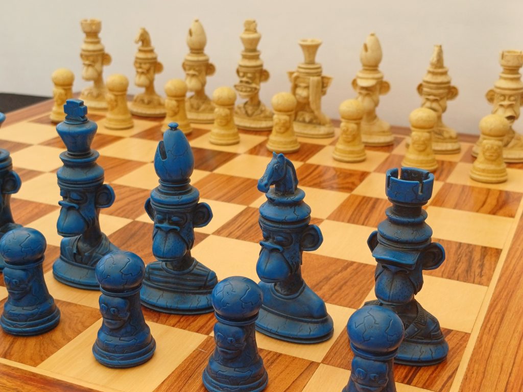 Bored Ape Yacht Club Chess Set - BLUE - ChessBaron Chess Sets USA ...