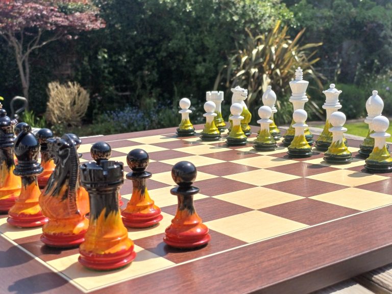 The Artist - Fire and Ice Triple Weight Set - ChessBaron Chess Sets USA ...
